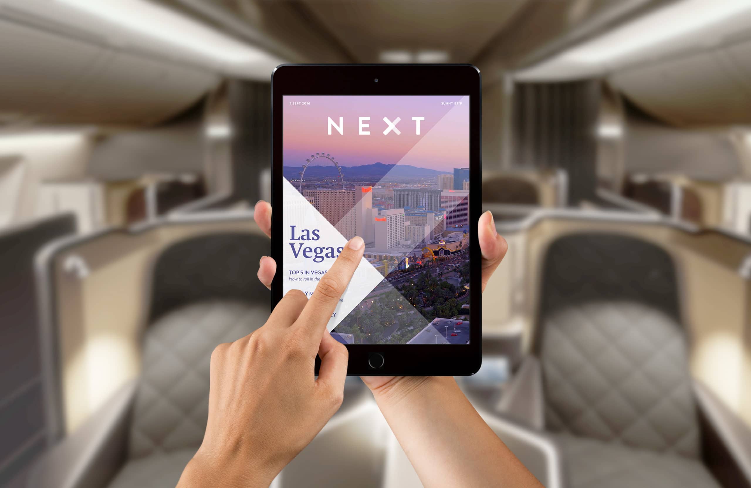 Smart Design Looks to Shake Up In-Flight Entertainment With "Next" - APEX