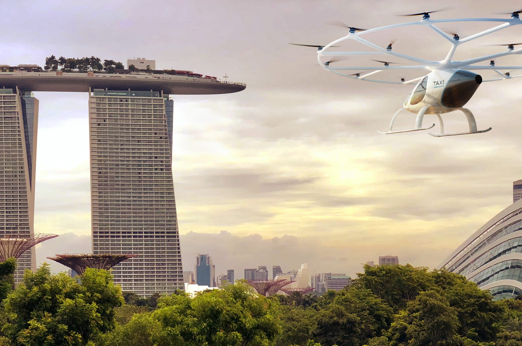 Volocopter eVTOL Aims for Singapore Flight Tests in 2019 - APEX