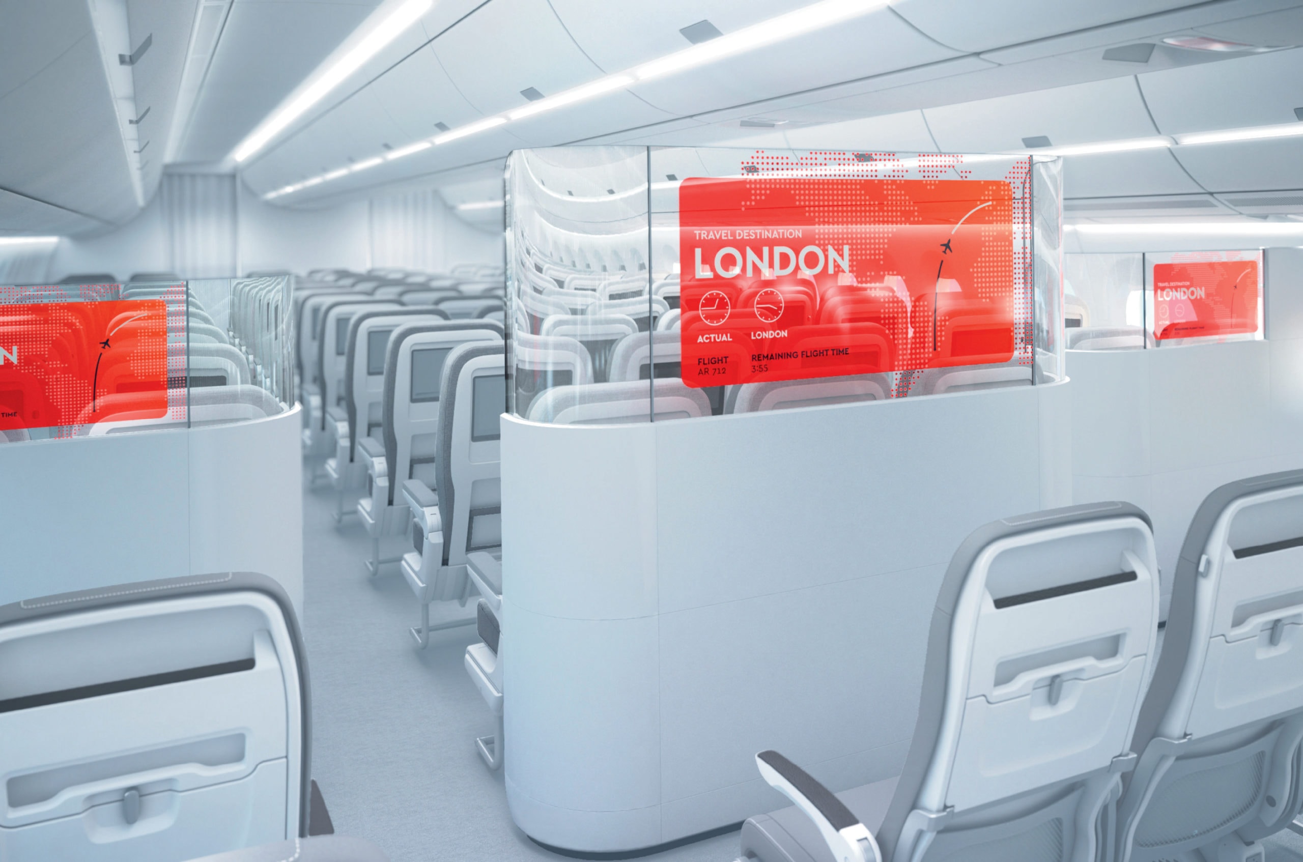 Clear Solution: AERQ's Transparent Cabin Divider Is Also a Digital ...