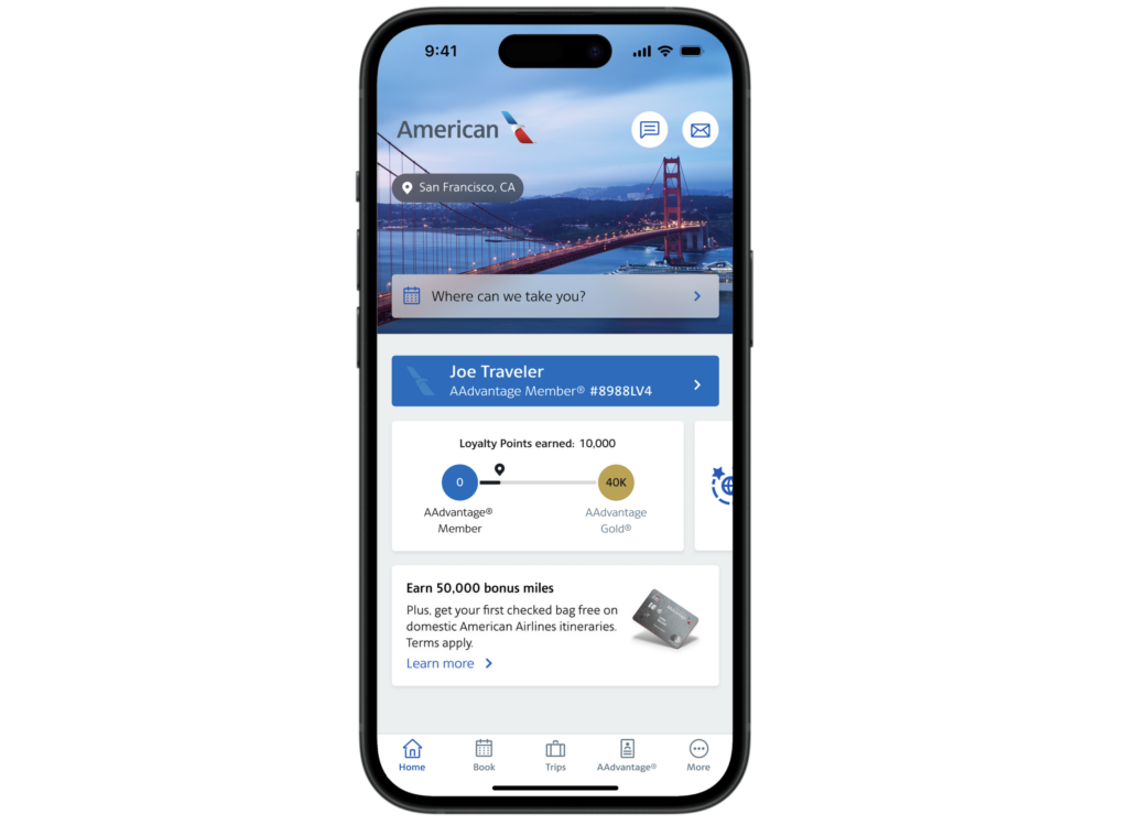 AA's Redesigned Mobile App Focuses Heavily on Personalization - APEX