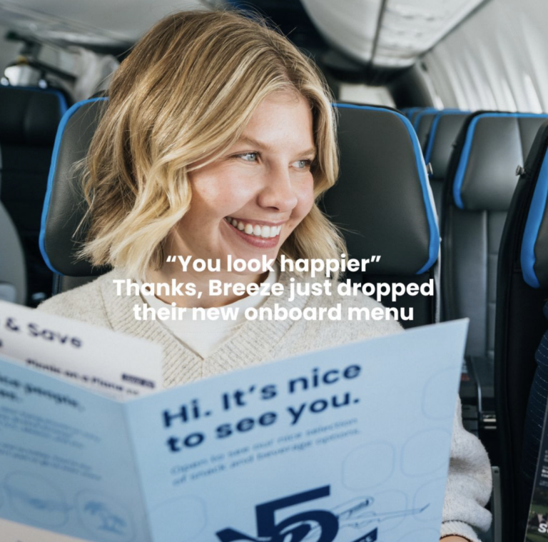 Breeze Airways Celebrates Five Years With New Onboard Menu - APEX